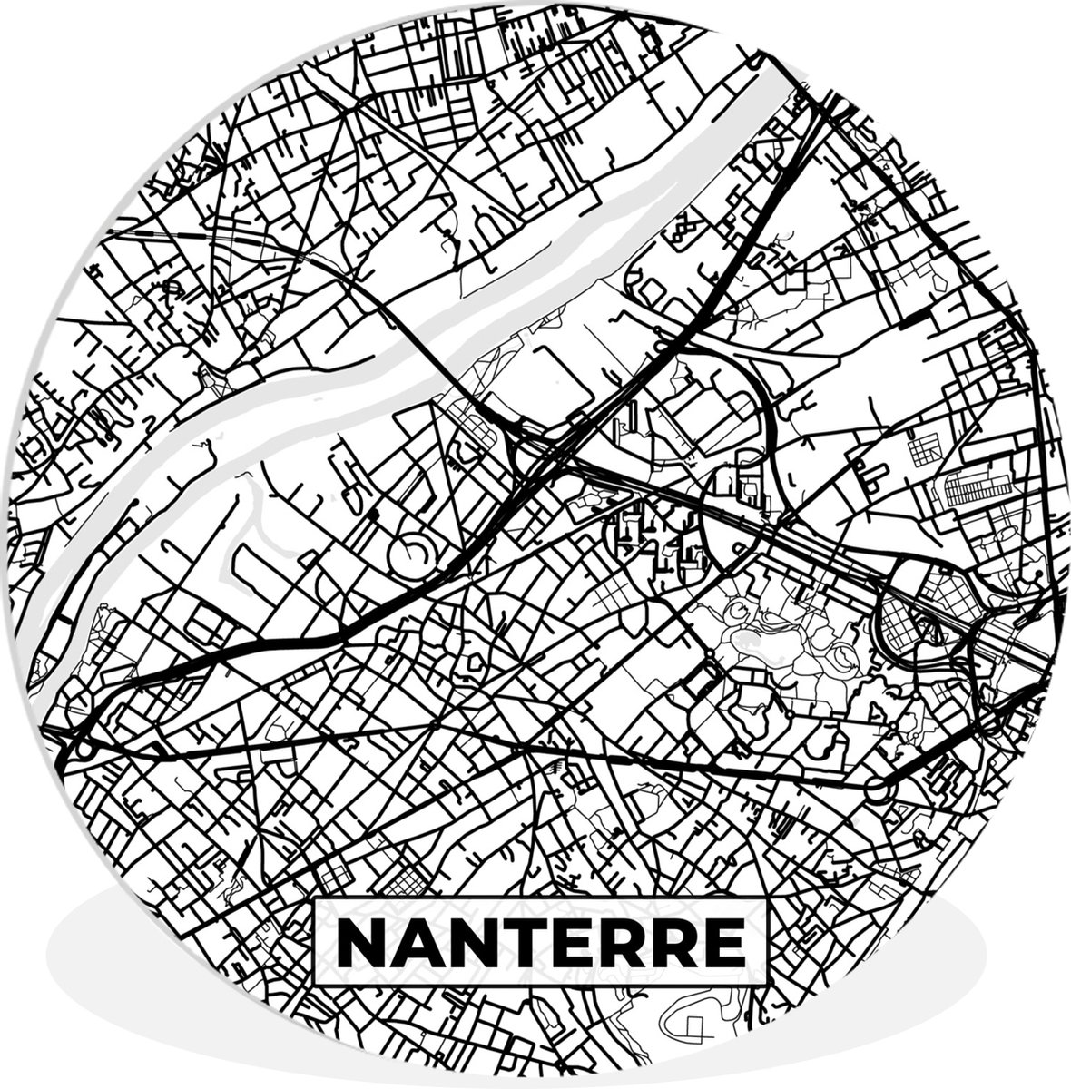 Wall Circle - Wall Circle Inside - France - Map - Nanterre - Map - City ...