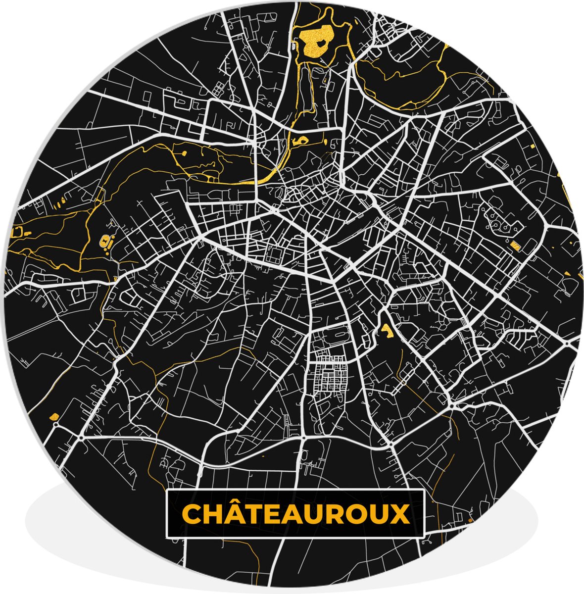 Wall Circle - Wall Circle Inside - Map - Map - France - Châteauroux ...
