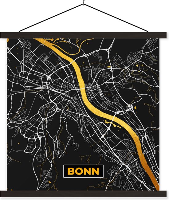Posterhanger incl. Poster - Schoolplaat - Bonn - Stadskaart ...