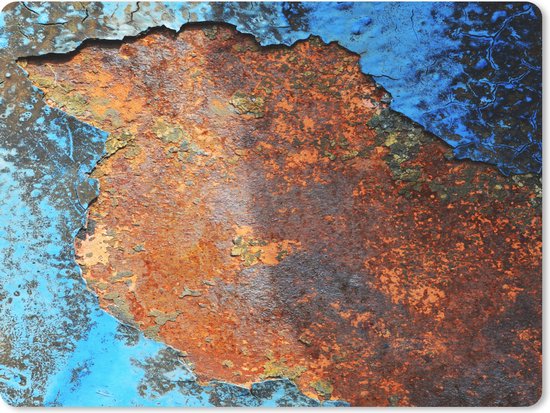 Muismat Groot - Industrieel - Metalen - Roest print - Vintage - 40x30 ...