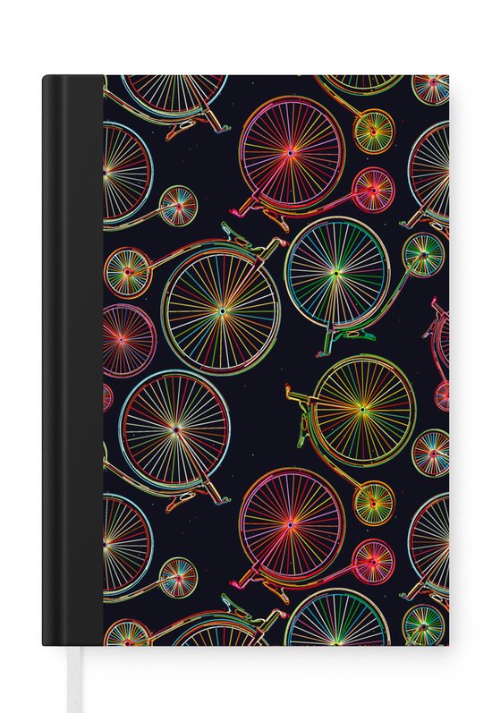 Notitieboek - Schrijfboek - Puber - Fiets - Patronen - Notitieboekje ...
