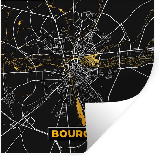Stickers muraux - France - Bourges - Plan de ville - Plan - Carte ...