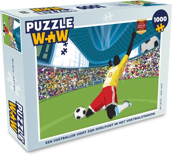 Puzzle Illustration du stade de football 1000 pièces - Un joueur de ...