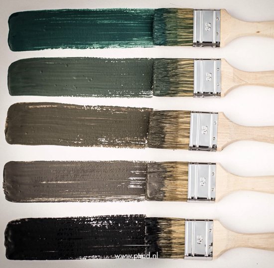 PTMD Premium matte muurverf zwarte kleur - Premium wall paint Charcoal ...