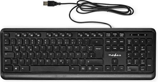 Nedis Bedraad Toetsenbord | USB-A | Multimedia | QWERTZ | Duits ...