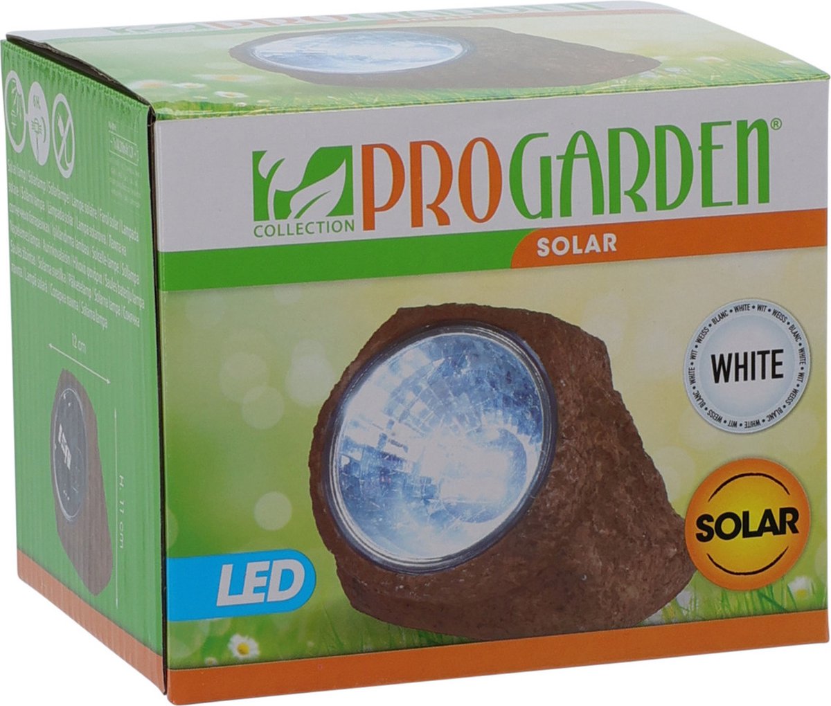 Tuinlampje Solar nepsteen in het bruin - Tuin spotjes op zonne-energie ...