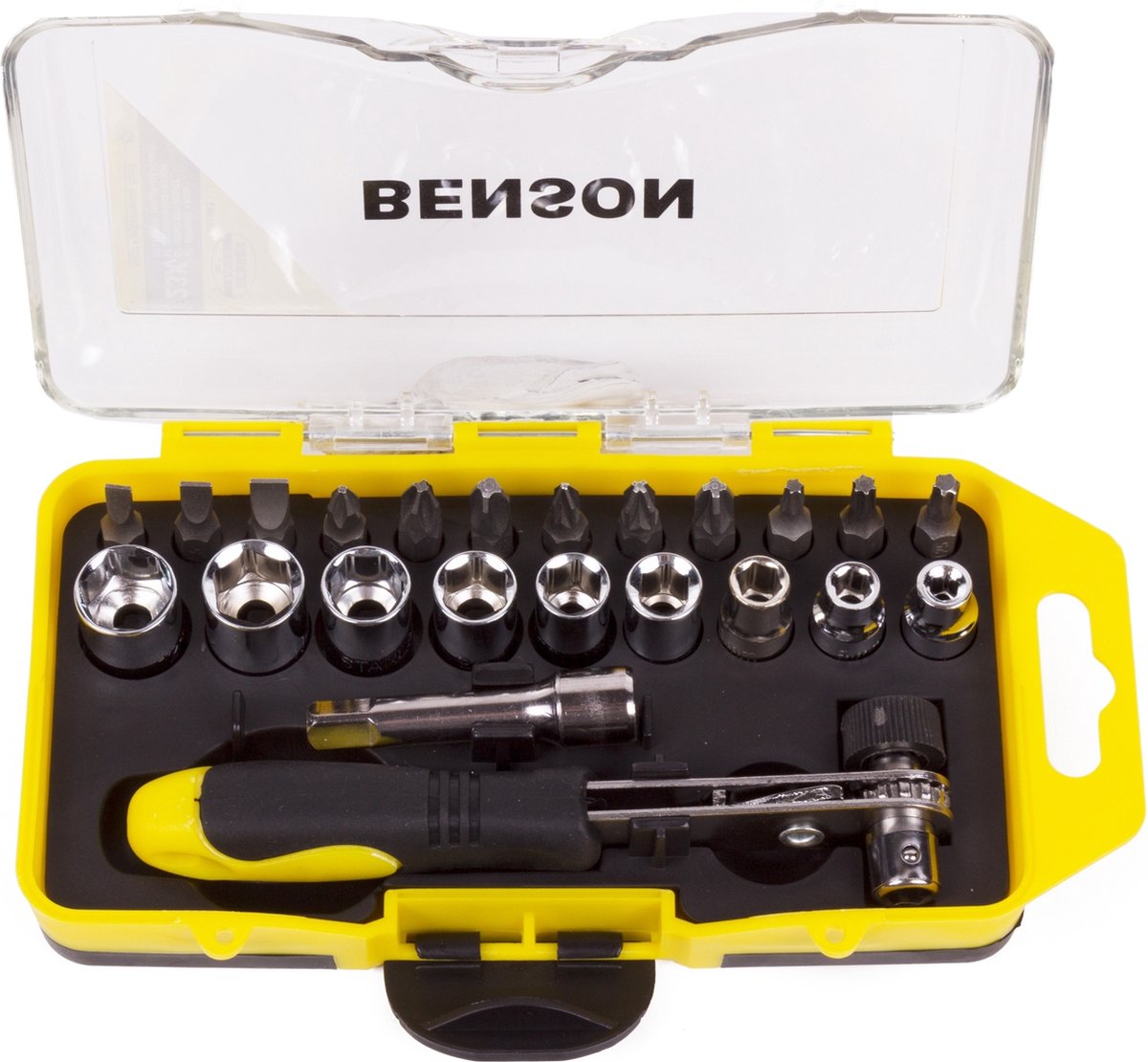 Benson Bit - Doppenset - Inclusief Ratel - 23 delig | bol