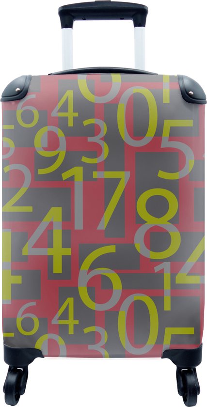 MuchoWow® Koffer - Nummer - Abstract - Tekening - Cijfers - Patroon ...