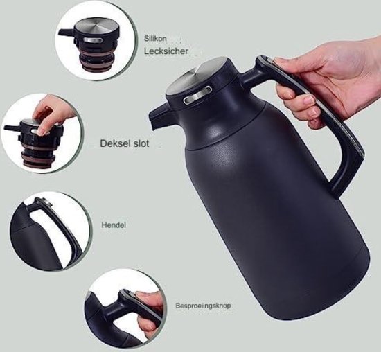 Thermoskannen met pracht en praal - Koffiekan | bol