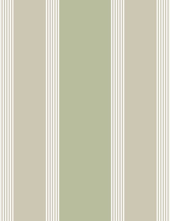 Behang met klassieke brede strepen - Behang - Muurdecoratie ...