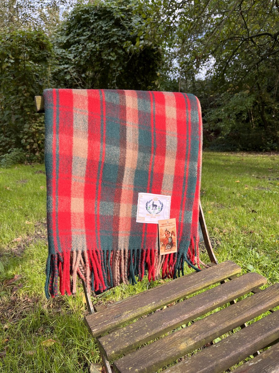 Wollen Tartan plaid Dark Maple 100% wol - warm - cadeau - geschenk ...