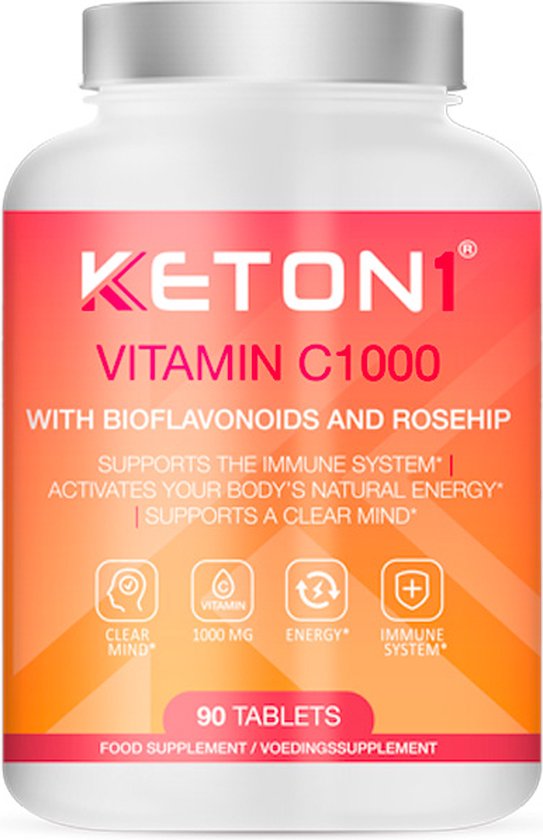 Keton1 | Vitamin C1000 | 90 Tablets | 1 x 90 tabletten | bol