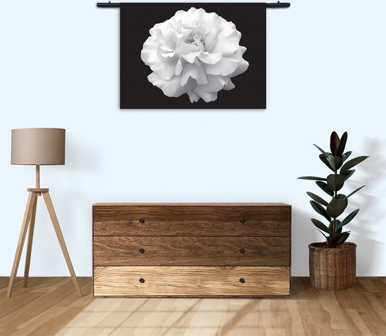 Mezo Wandkleed Witte Anjer Rechthoek Horizontaal S (40 X 60 CM ...