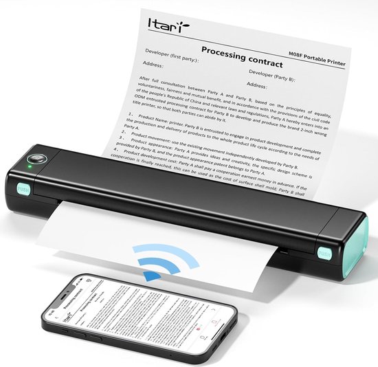 Equivera Mini Printer - Starterpack - Pocket Printers - Draagbare Printer - Mobiele... | bol