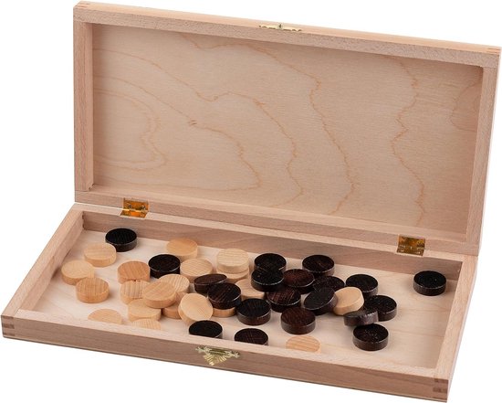 Dambord - Dambord met Damstenen - Familiespel - Damset - Schaakbord ...