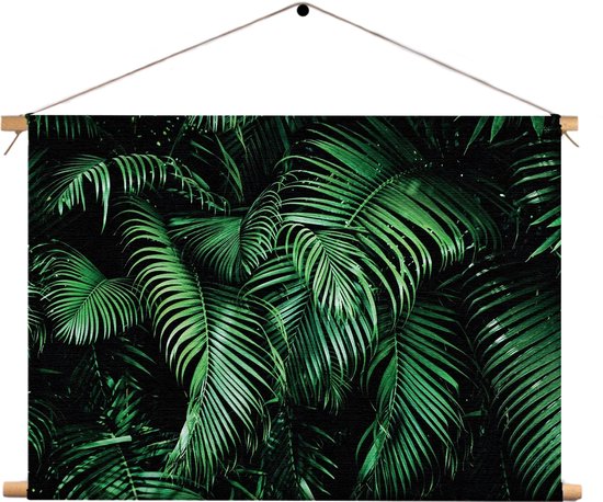 Textielposter Groen blad Rechthoek Horizontaal XL (75 X 90 CM ...