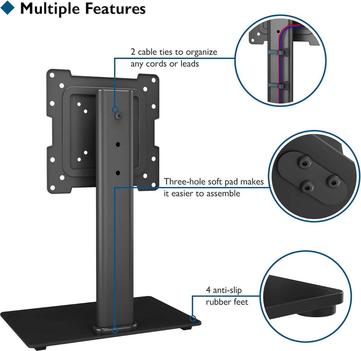 TV Standaard Universele Monitor Voet voor 17-43 Inch LCD LED OLED ...