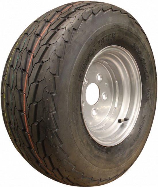 Wiel compleet, velg met band 20.5x8.0-10 KT-705 10PR + 6.00Ix10H2 ET-4 ...