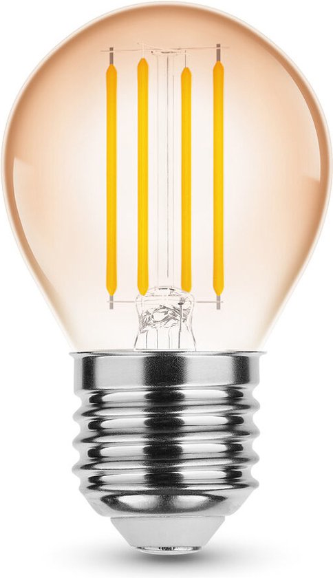 Modee Lighting - OP=OP LED Filament lamp E27 - G45 - 4W vervangt 33W - 1800K zeer warm... | bol