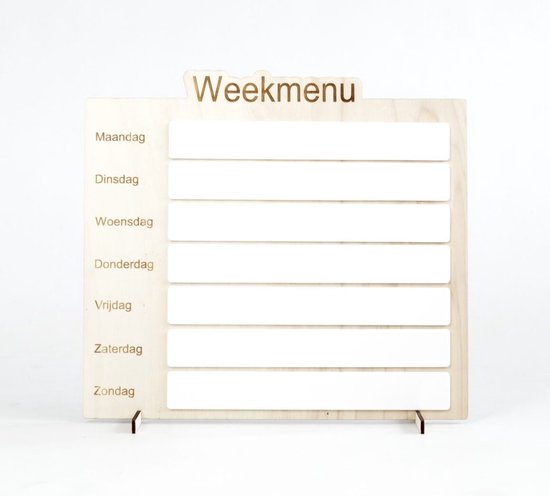 Weekmenu planbord - Planner - Weekmenu - Weekmenu planner | bol