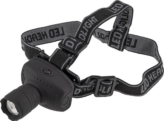 Chilitec LED zeer comfortabele hoofdlamp op AAA-batterijen m focusseerbare lamp | Wit... | bol