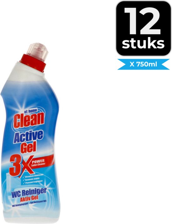 At Home Clean Toiletreiniger - Active Gel 750 ml - Voordeelverpakking ...