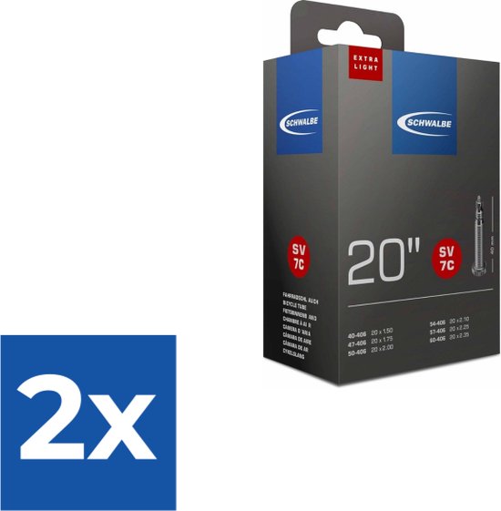 Schwalbe Binnenband - SV7C - 20 inch - Extra Light - Frans Ventiel - 40mm -... | bol