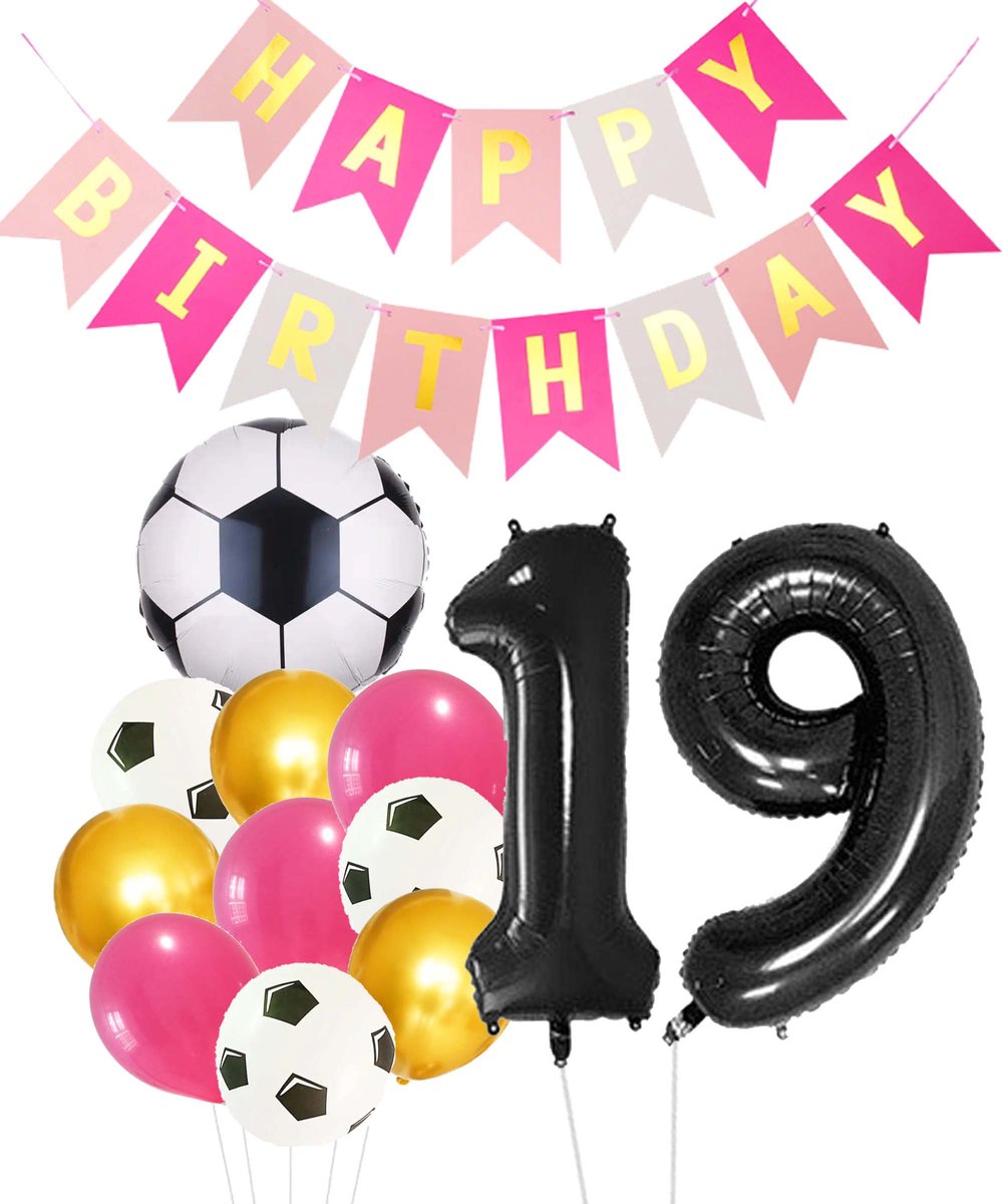 Cijfer Ballon 19 | Snoes Champions Voetbal Plus - Ballonnen Pakket ...