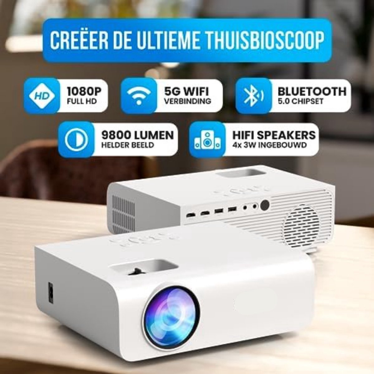 Mini beamer - Mini projector - Mini beamer smartphone - Mini beamer met ...