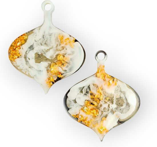 Resin Art JR: Unieke hoogwaardige kwaliteit epoxy kersthangers ...
