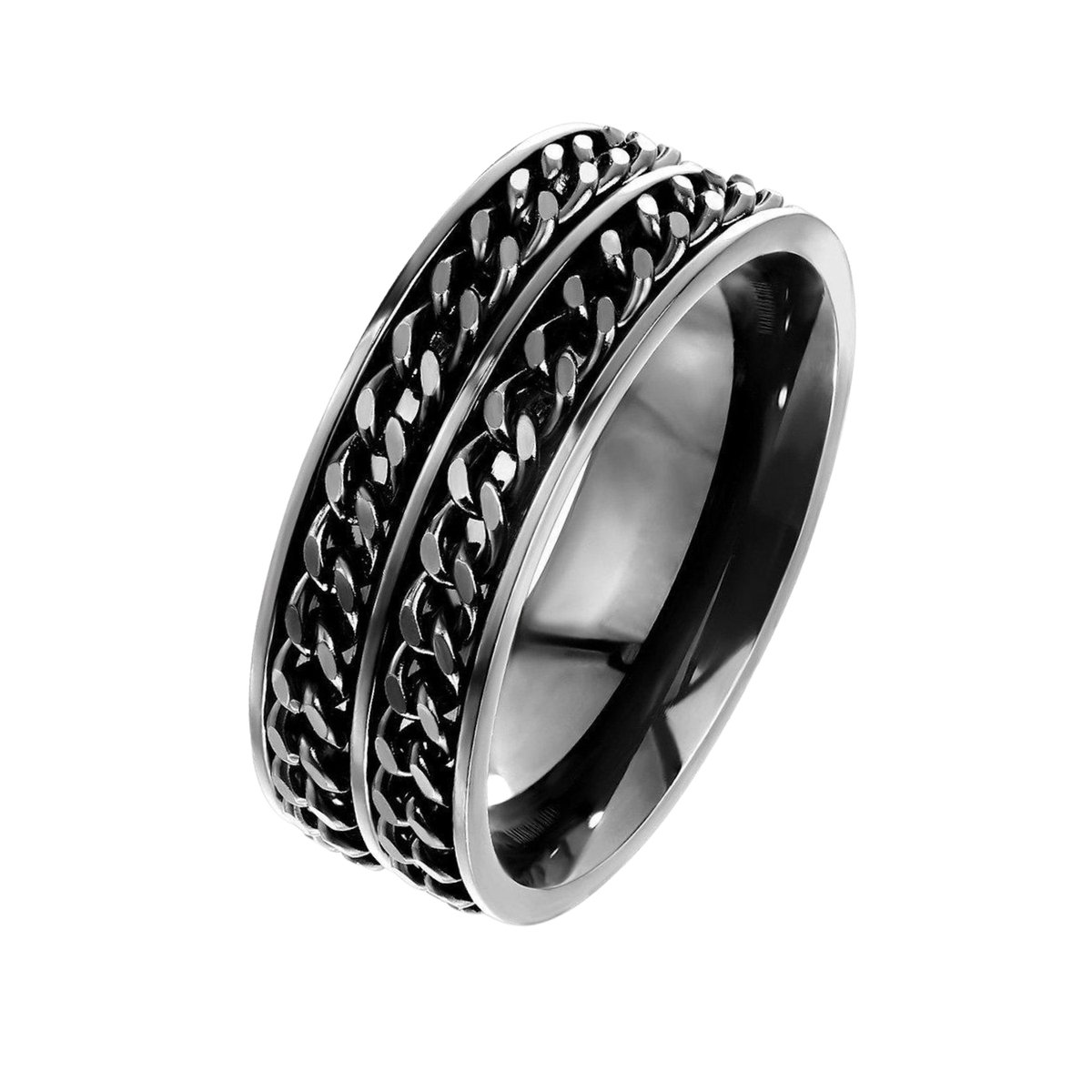 Anxiety Ring - (Dubbele Ketting) - Stress Ring - Fidget Ring - Anxiety ...