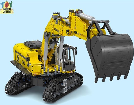 RC LIEBHERR R980 Rupskraan Kraan Graafmachine Technic Technisch MOC ...