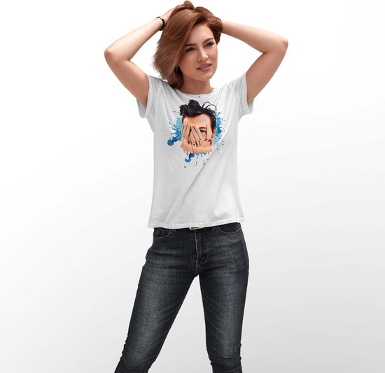 Harry Styles HANDS FACE T-shirt (M), Smiley Harry Nails, Harry Fan ...