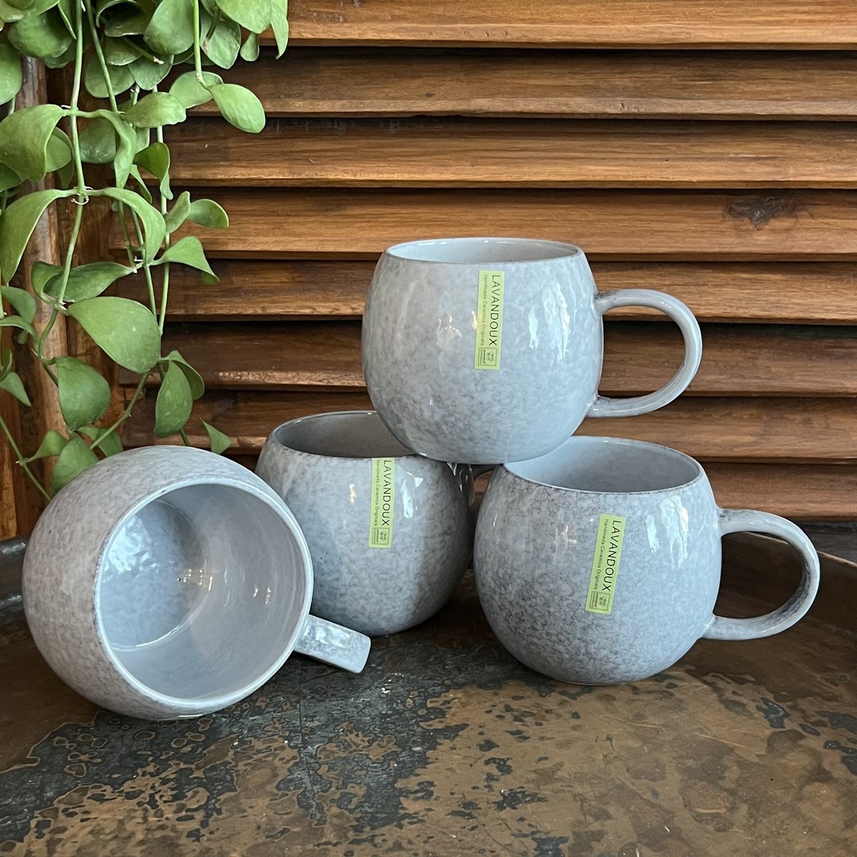 Lavandoux mokken - theemokken - grote mokken - cappuccino mokken - set ...