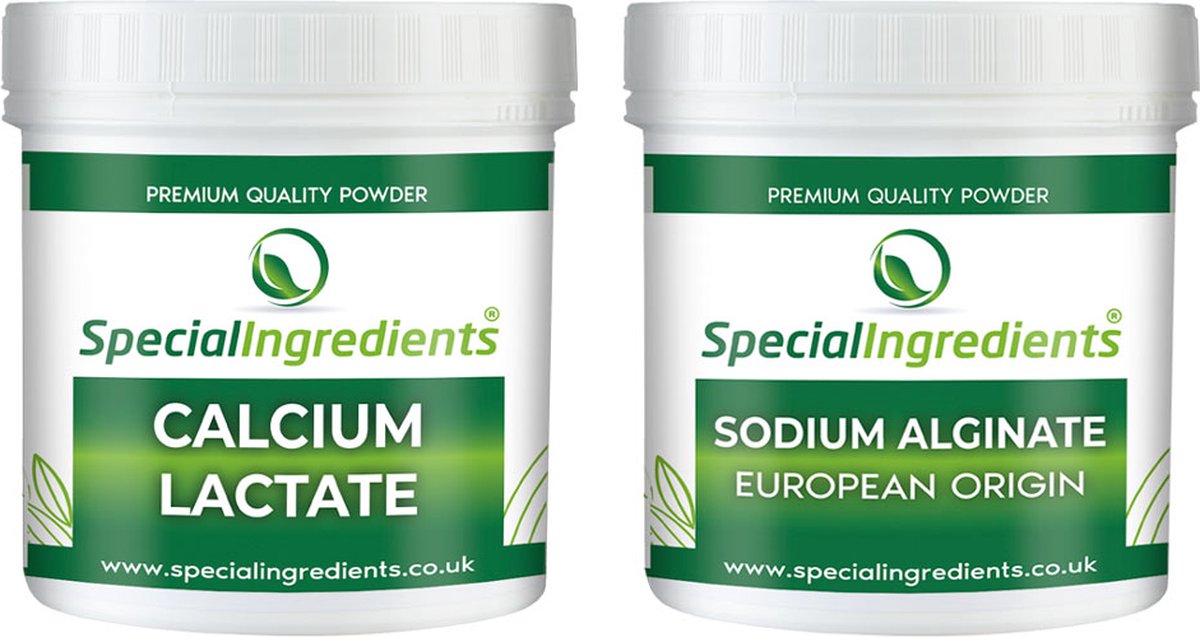 Calcium Lactaat 50 gram & Sodium Alginaat (Natriumalginaat) 50 gram ...