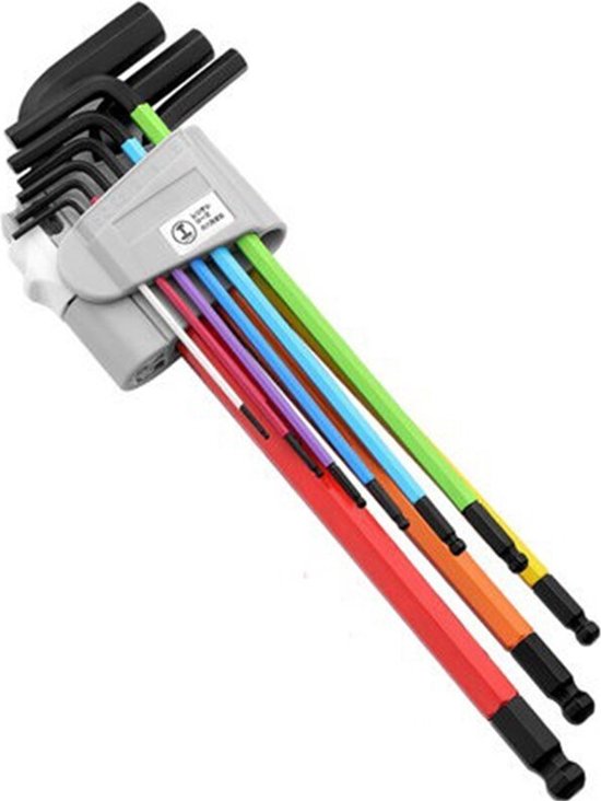 Amerce Inbussleutelset 9-Delig - Inbussleutel - L-Sleutel ...