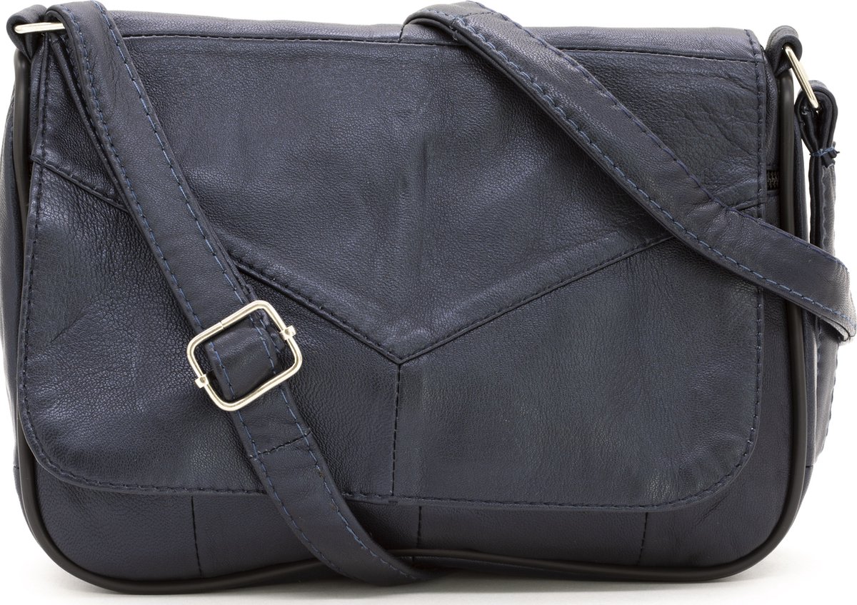 Leren schoudertas / Leren crossbody tas / Leren damestas / Echt leren ...