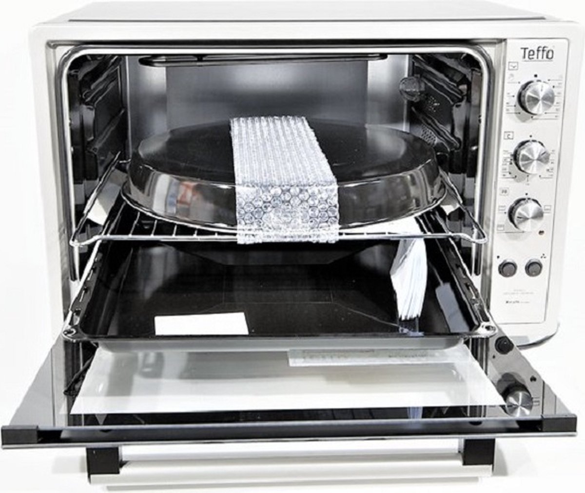 Teffo vrijstaande Oven XXL - 70 liter - grijs | bol.com