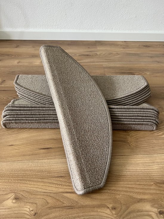 Halve Maantjes voor Trap - Taupe - 15 Stuks - 56x17cm - Trapmatten ...