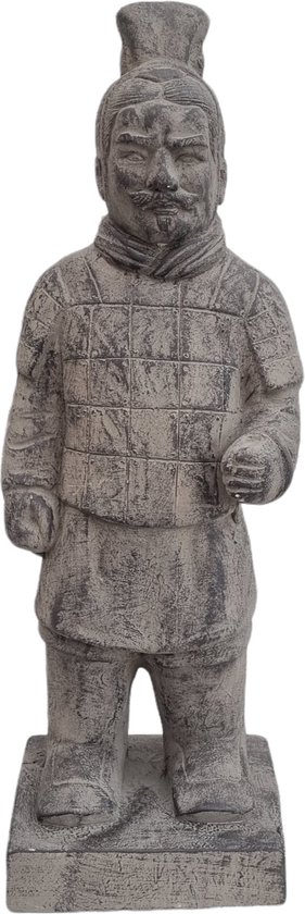 Beeld Chinese krijger, Chinese warrior Chinees, Magnesiumoxide, 62 cm ...