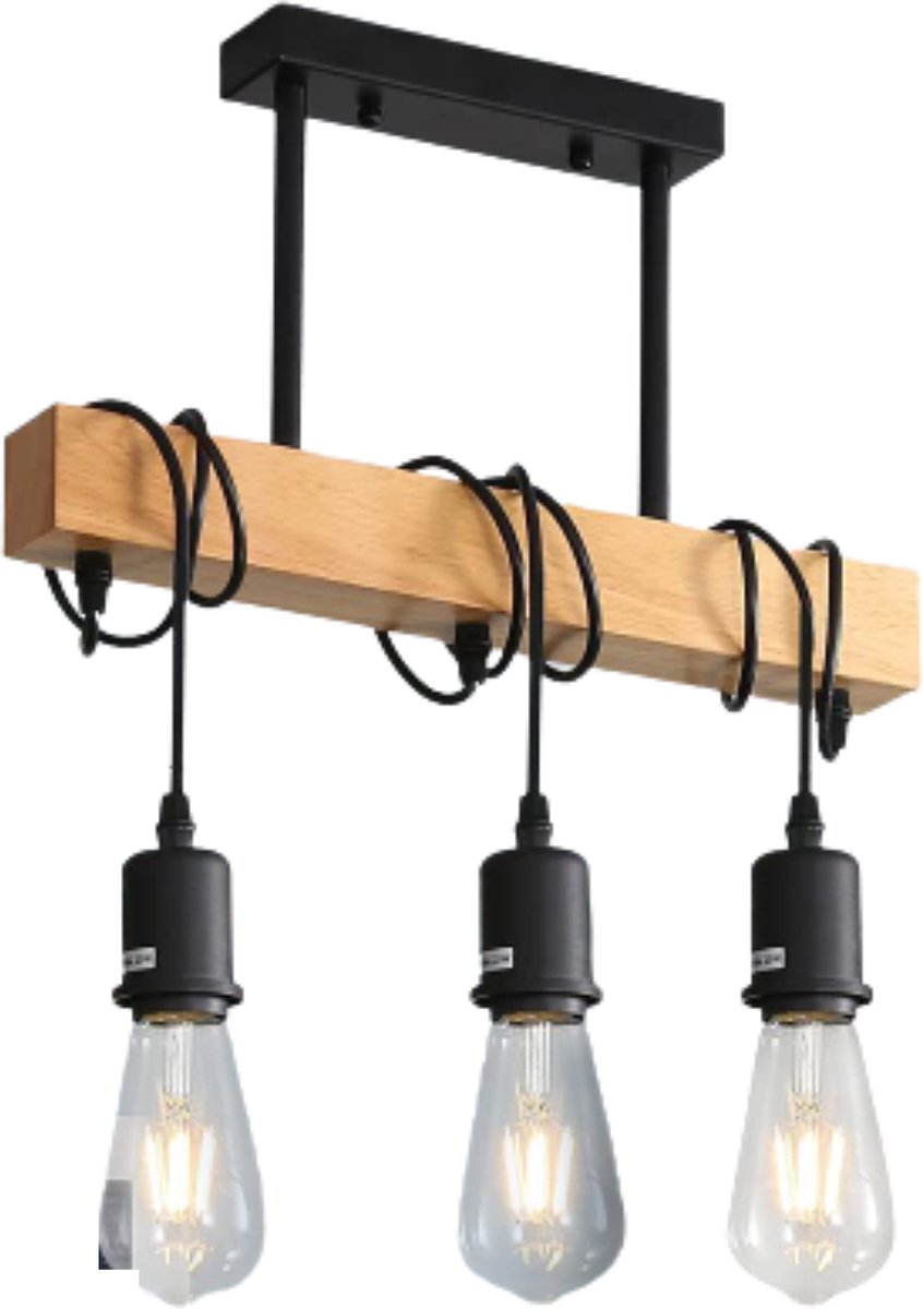 Luce hanglamp - Verlichting - Pendellamp - Landelijke lamp - Zwart met ...