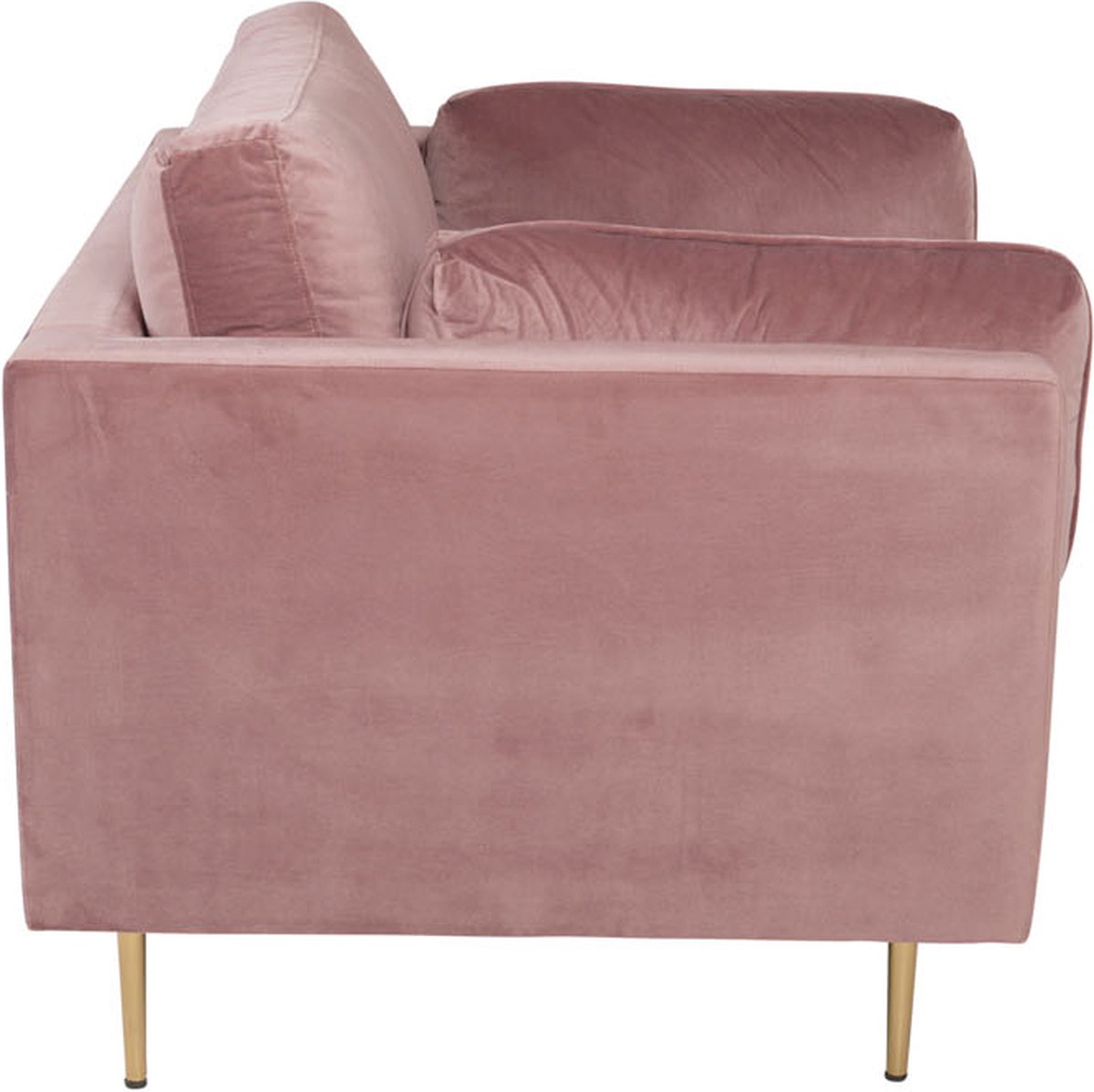 Boom fauteuil velours oudroze. | bol.com