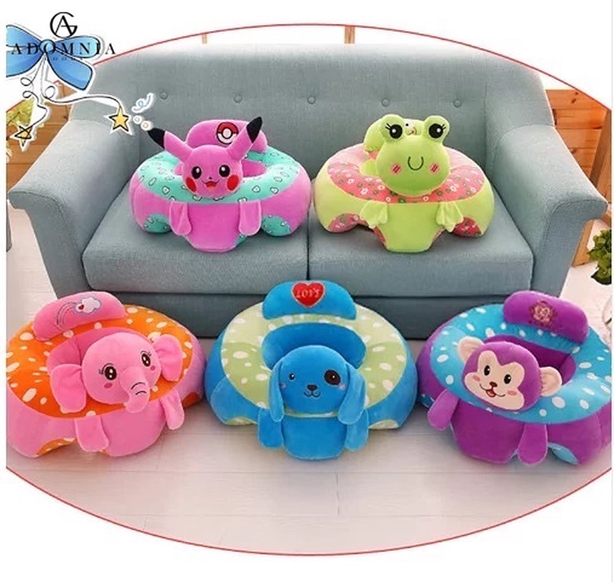 AdomniaGoods - Baby zitkussen - Baby zitstoel - Baby zitje - Baby sofa ...