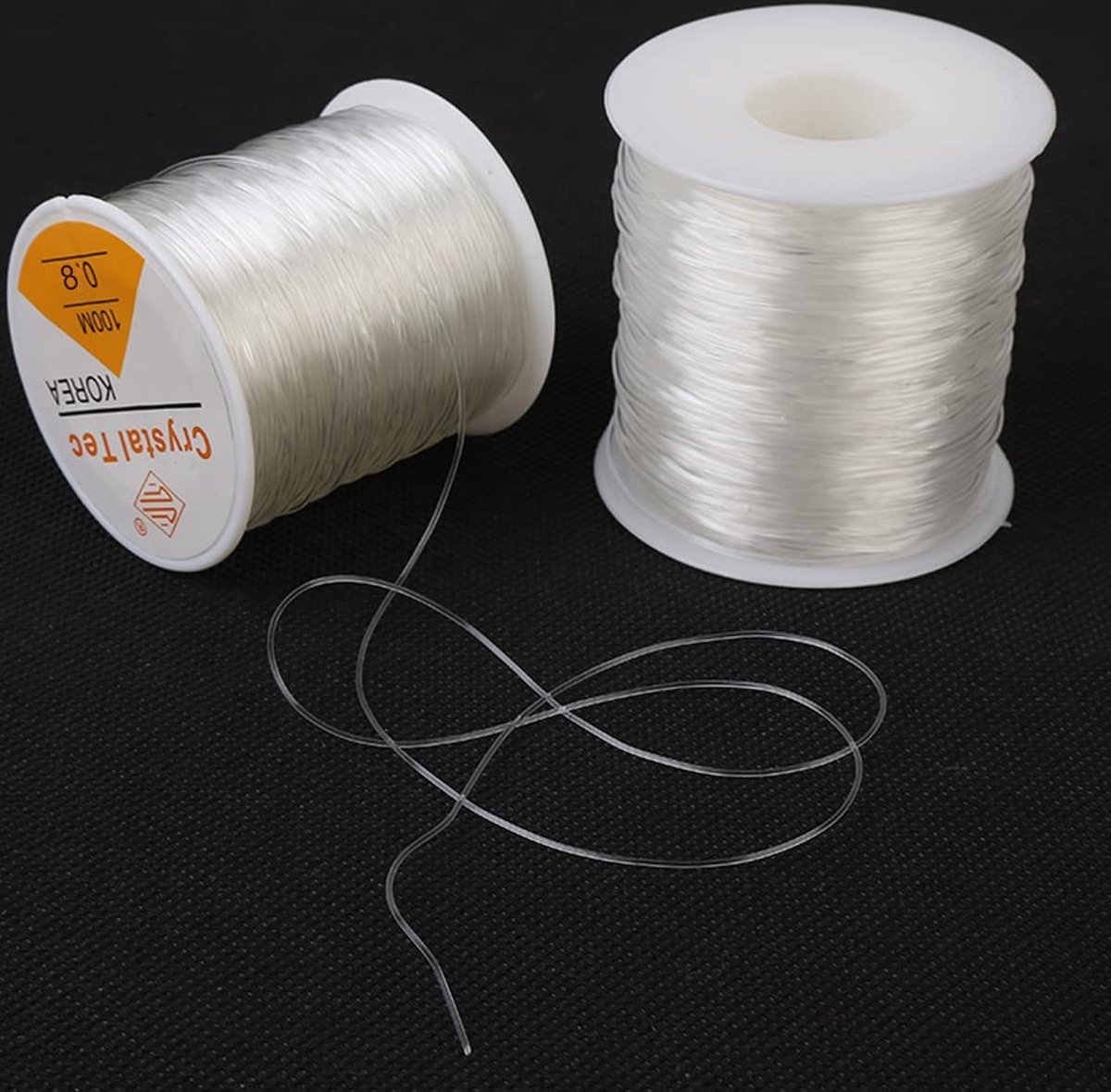 Elastisch draad sieraden 1,2 mm - 2 Spoelen sieradendraad 100 m ...