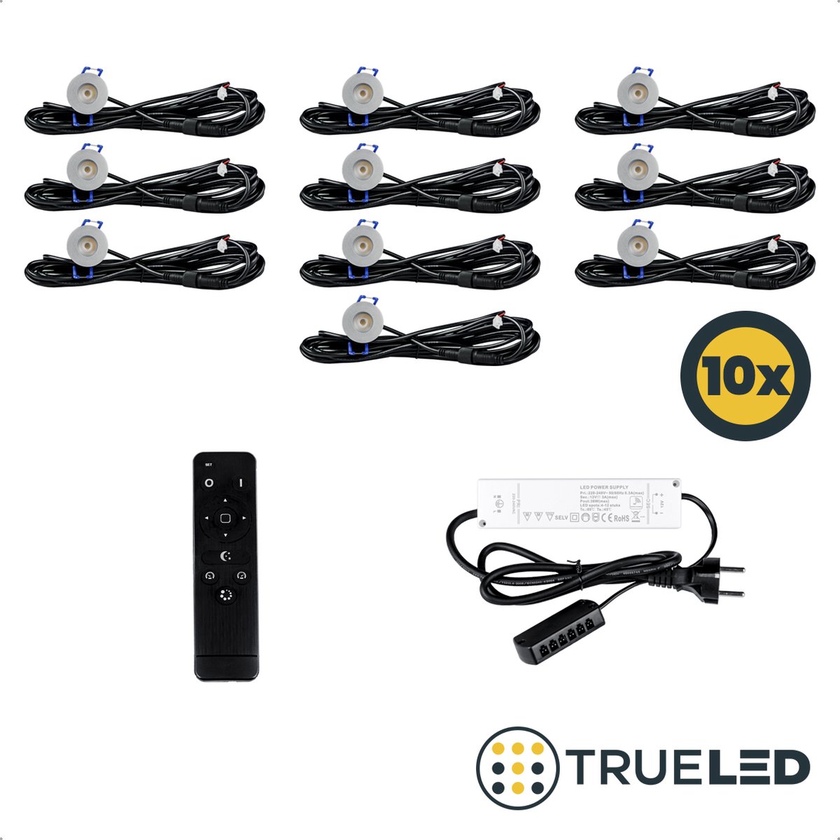 Spots encastrés Encastrables LED 3 Watt - Set Complet de 10 Spots ...