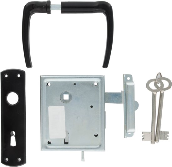 STARX Poortslot - Slot met Sleutels - Montage Rechts of Links - Zwart | bol
