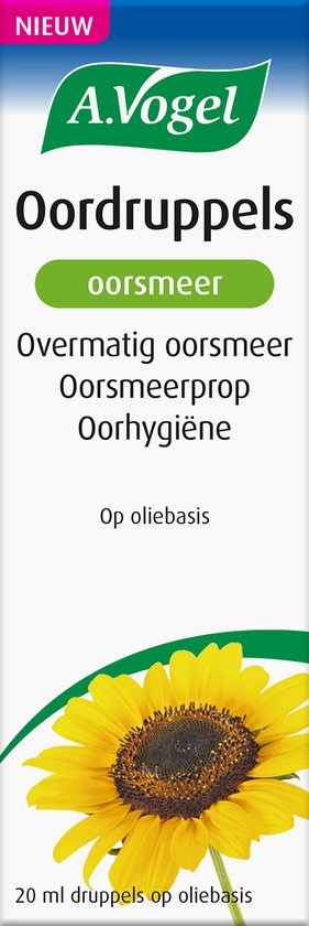 A.Vogel Oordruppels oorsmeer druppels - Reinigt de gehoorgang - 20 ml | bol