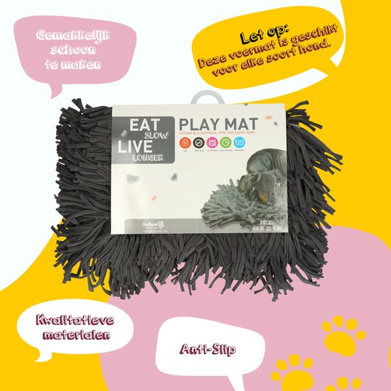 Eat Slow Live Longer Play Mat – Anti-schrok mat – Snuffelmat ...