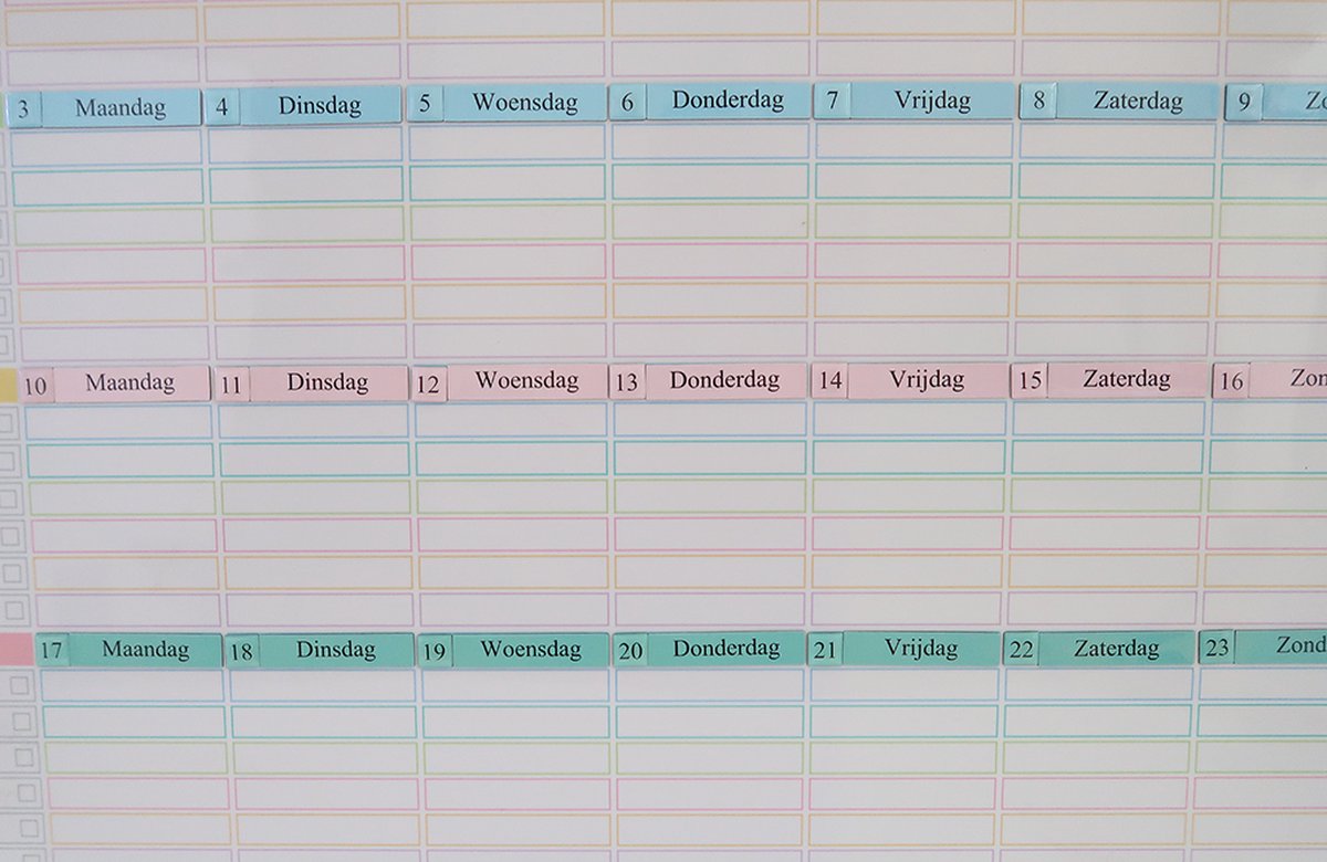 Magneten dagen van de week - Maandag t/m zondag - 7 stuks - Groen | bol.com