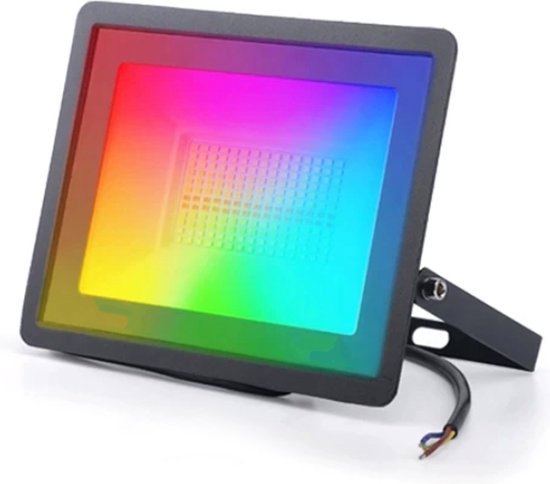 Happyment® RGB LED Schijnwerper 100W - LED breedstraler straler ...